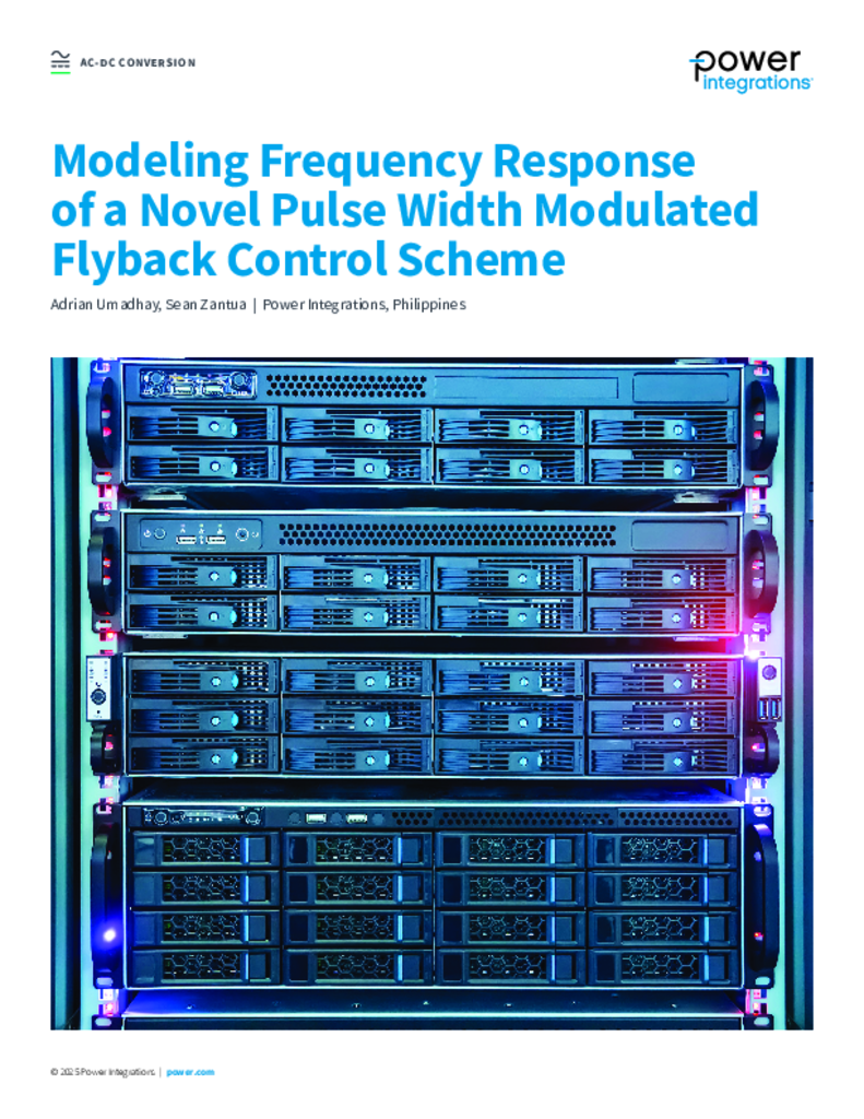 Modeling Frequency Response of a Novel Pulse Width Modulated Flyback Control Scheme | Power ...